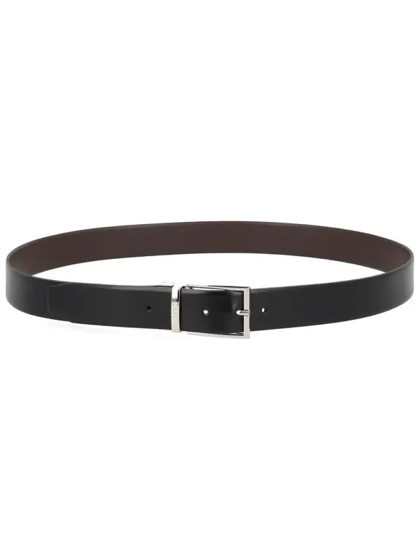 BOSS Reversible Leather Belt - Black