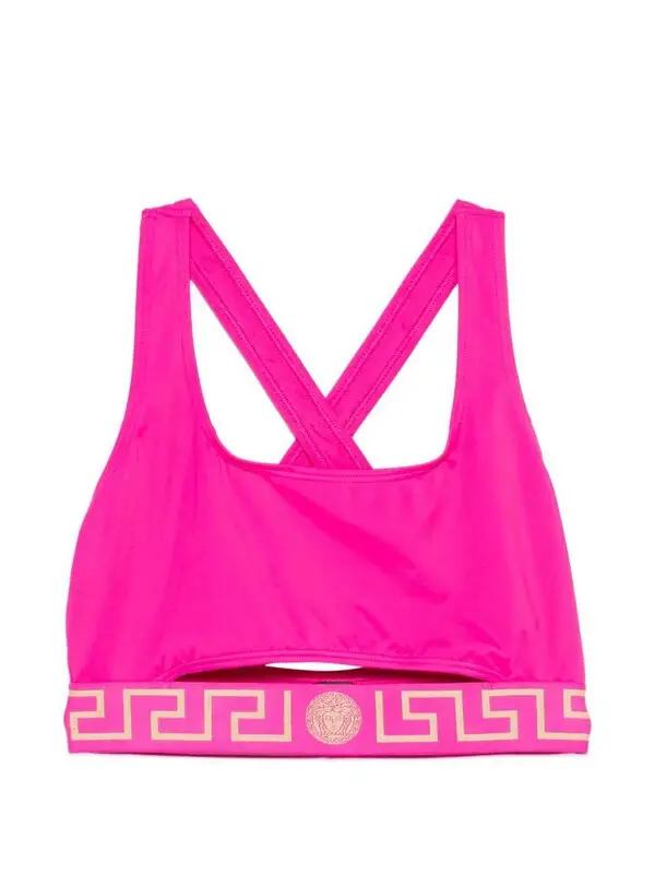 Versace Logo Bikini Top - Multicolor