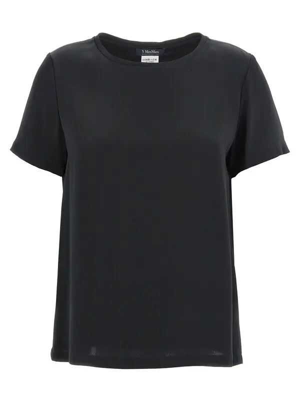 Max Mara Rebecca' Satin Blouse - Black