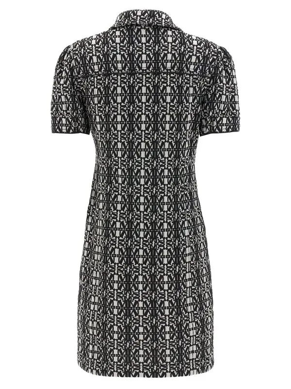 Max Mara Cesy Jacquard Logo Dress - Multicolor