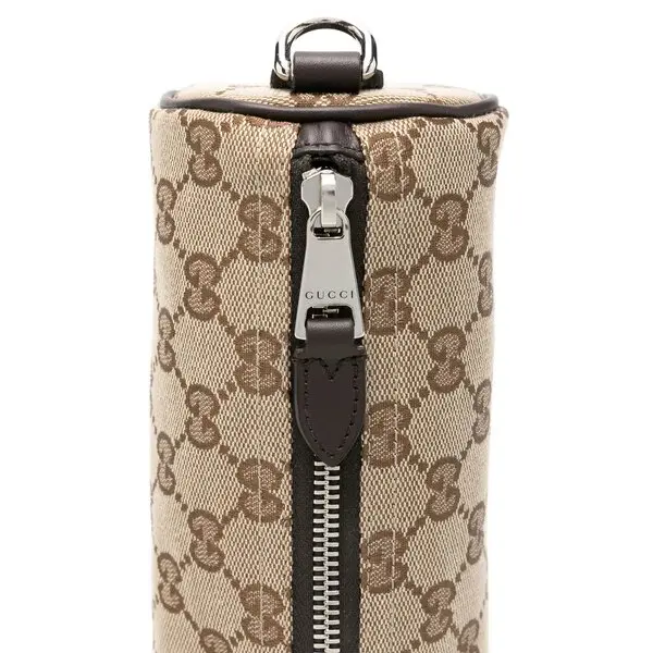 Gucci Gg Supreme Canvas Barrel Bag - Brown