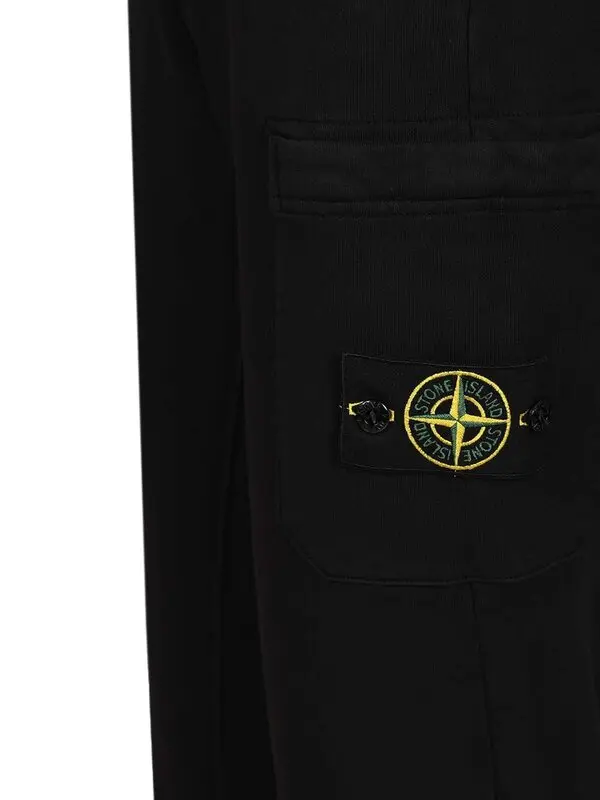 Stone Island Fleece Jogger Pants - Black