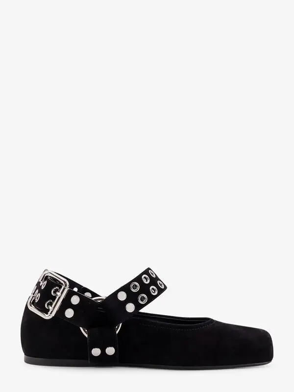 Alaïa Suede Biker Ballerinas - Multicolor