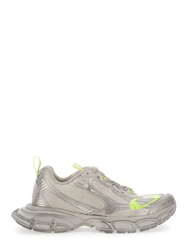 Balenciaga 3xl Low Top Sneakers With Logo Detail - Gray