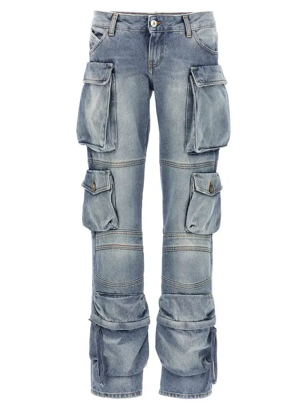 Attico Essie Cargo Jeans - Blue
