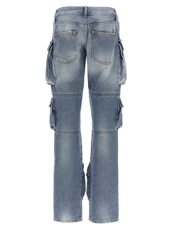 Attico Essie Cargo Jeans - Blue