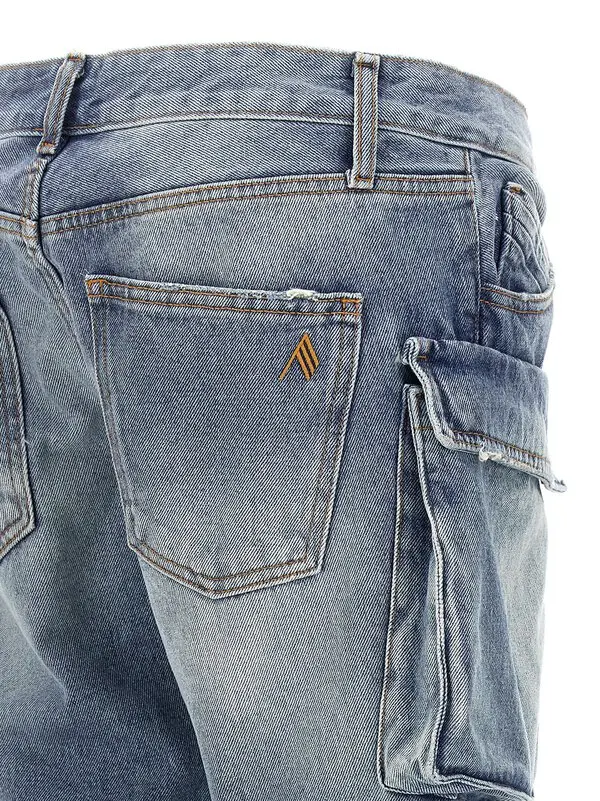 Attico Essie Cargo Jeans - Blue