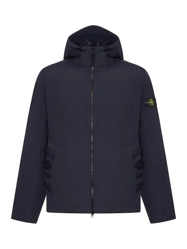 Stone Island Technical Fabric Jacket With Compass Logo