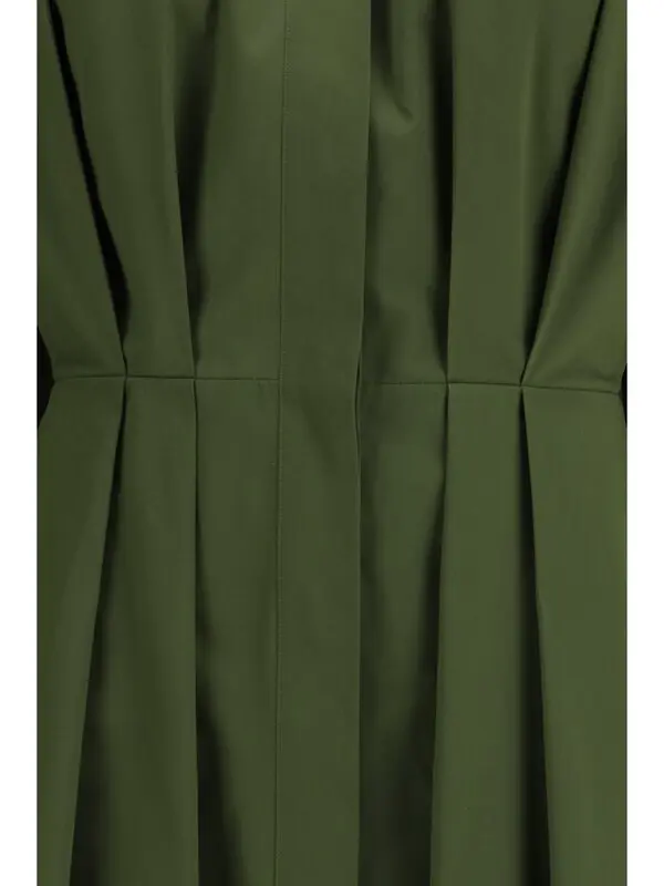 Givenchy Cotton Poplin Shirt Dress - Green