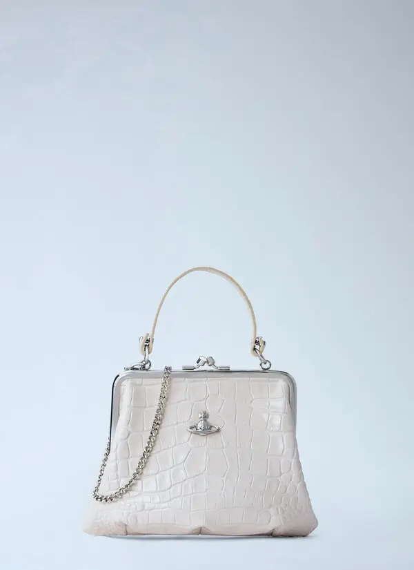VIVIENNE WESTWOOD Granny Frame Purse - White