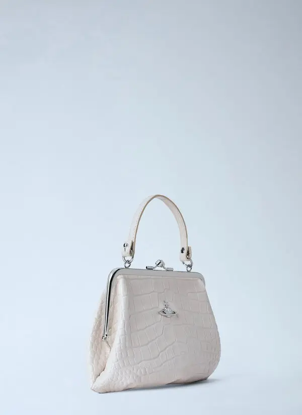 VIVIENNE WESTWOOD Granny Frame Purse - White