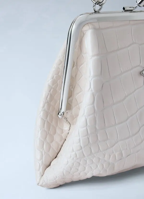 VIVIENNE WESTWOOD Granny Frame Purse - White