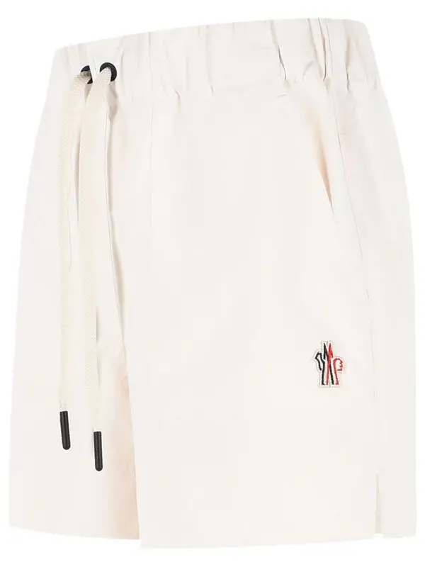 Moncler Technical Froissé Shorts - White