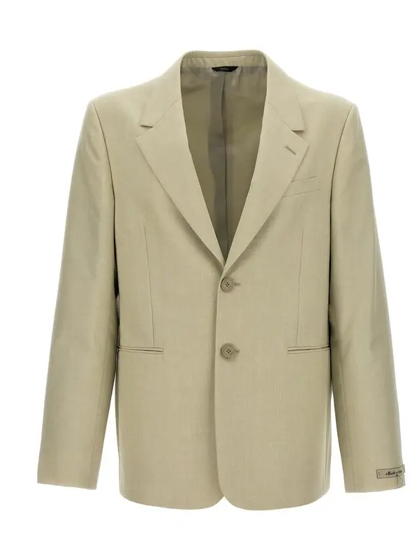 Fendi Single-breasted Wool Blazer - Cream