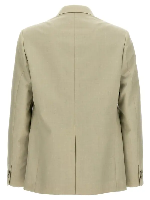 Fendi Single-breasted Wool Blazer - Cream