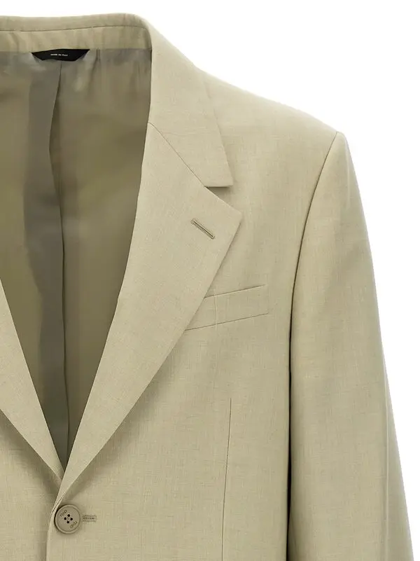 Fendi Single-breasted Wool Blazer - Cream