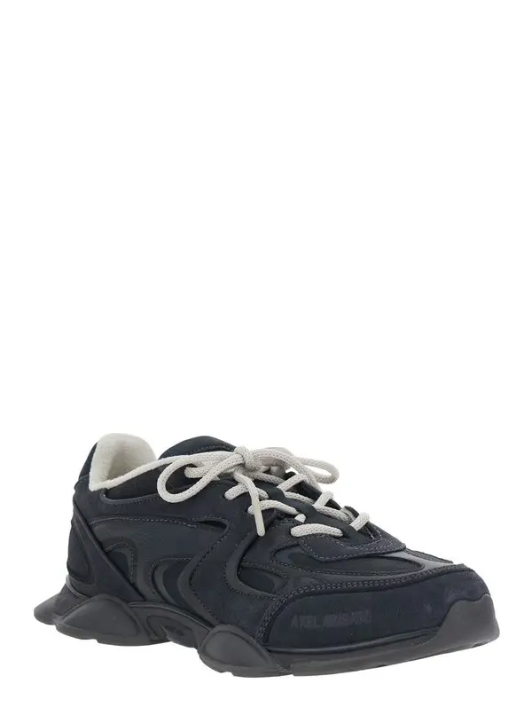 Axel Arigato Leather And Tech Fabric Low Top Sneakers - Multicolor