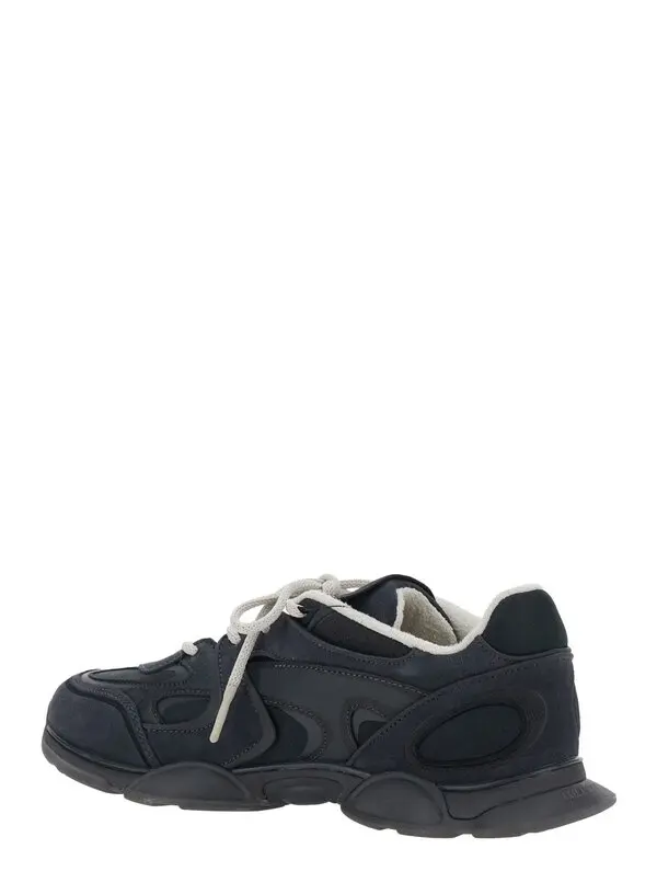 Axel Arigato Leather And Tech Fabric Low Top Sneakers - Multicolor