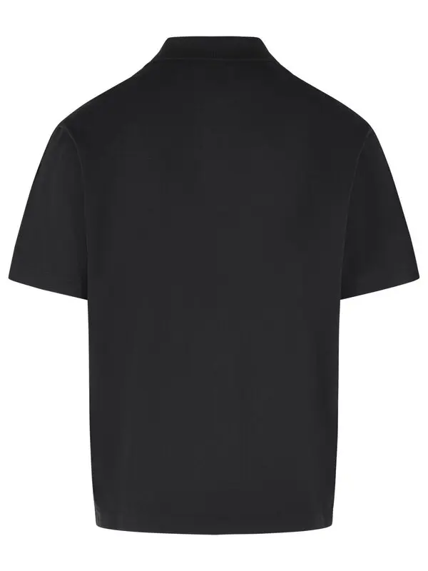 Moncler Cotton Polo Shirt - Black