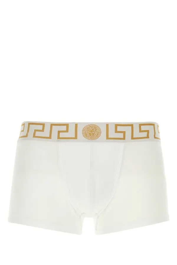 Versace Underpants Low Rise Trunk Stretch Bio Cotton Jers - Multicolor