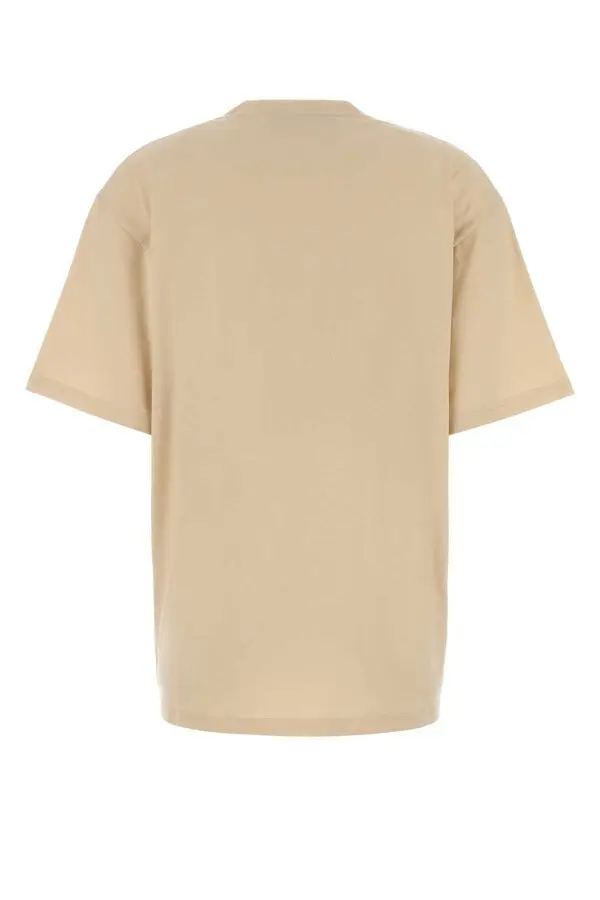Valentino Garavani Cotton T-shirt With Logo Detail - Brown