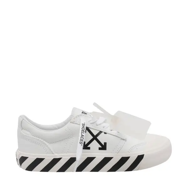 Off-White Vulcanized Low-top Sneakers With Appliqu - Black