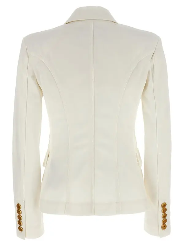 Balmain Double-breasted Denim Blazer