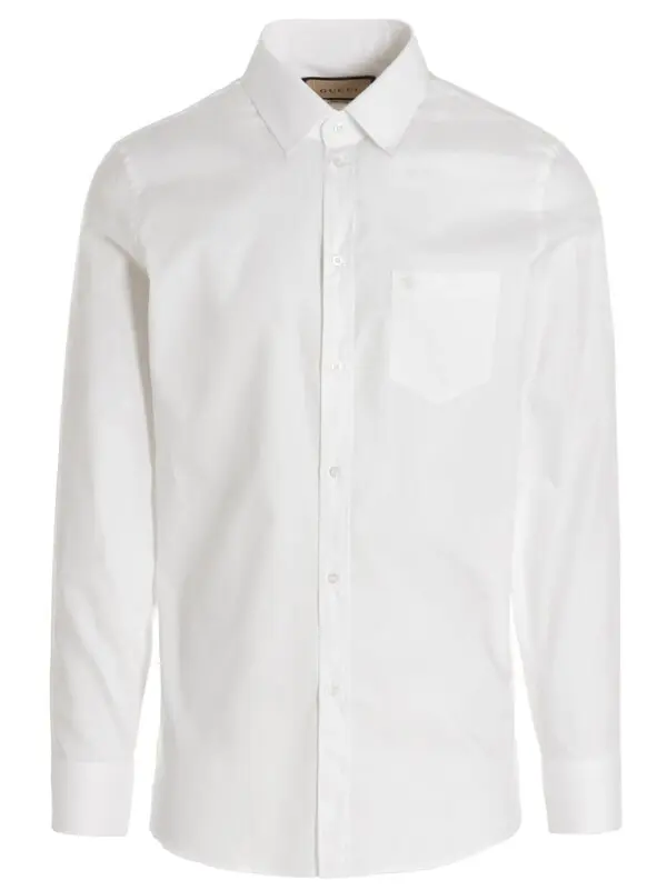 Gucci Embroidered Logo Shirt