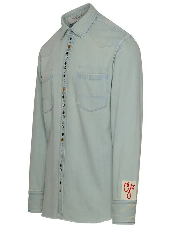GOLDEN GOOSE Light Denim Shirt