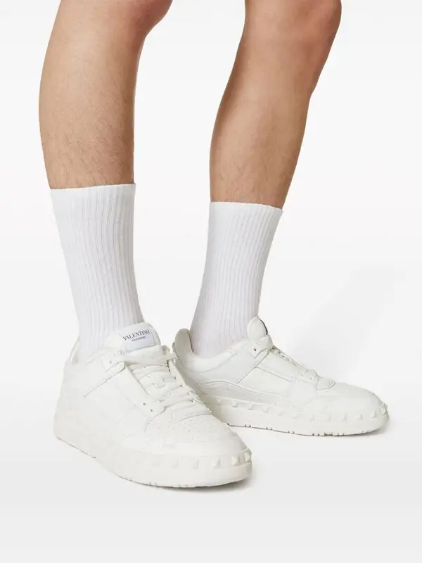 Valentino Garavani Rockstud Leather Sneakers - Multicolor