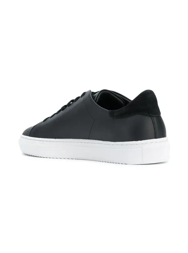 Axel Arigato Clean 90 Leather Low Top Sneakers With Side Logo Lettering - Multicolor