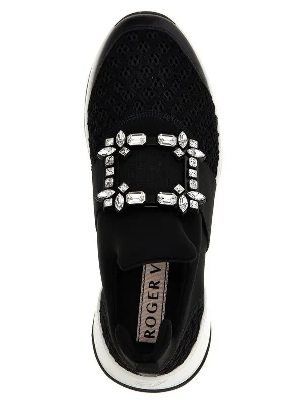 ROGER VIVIER Viv Run Sneakers - Black