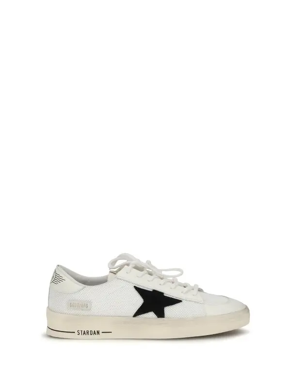 GOLDEN GOOSE Stardan Leather Sneakers - White