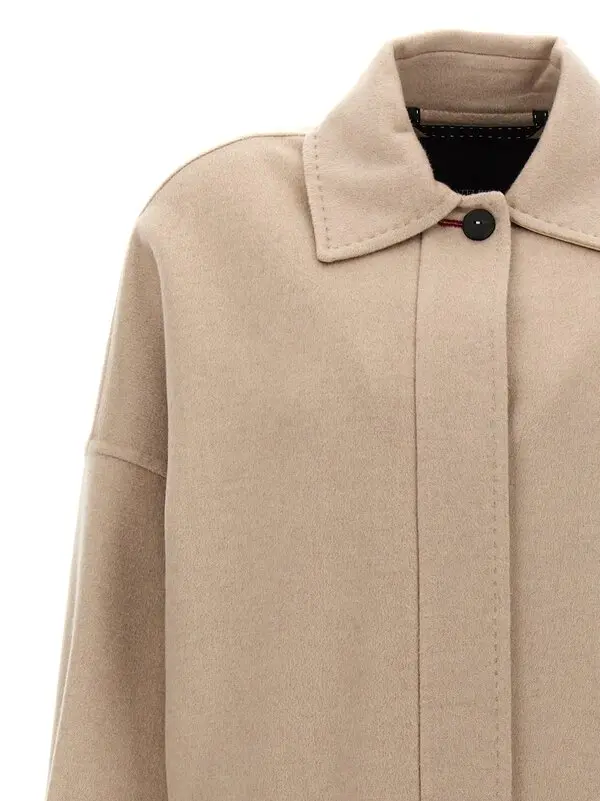 Max Mara Baruffa Double Cashmere Coat - Cream