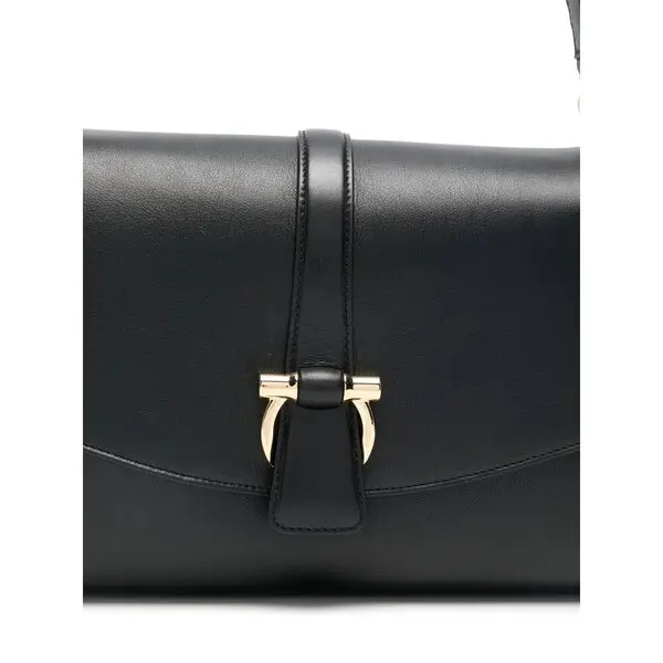 FERRAGAMO Calf Leather Tote Bag With Gold-tone Hardware