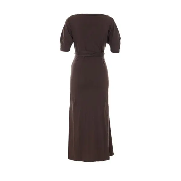 LEMAIRE Off-shoulder Belted Pencil Dress - Brown