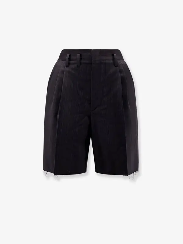 MAISON MARGIELA Striped Virgin Wool Shorts - Multicolor