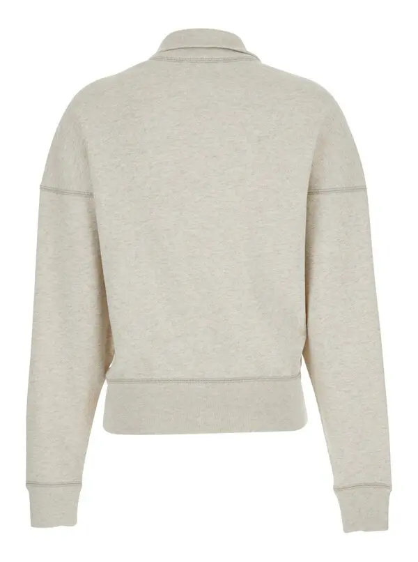 Isabel Marant Étoile Cotton Blend Sweatshirt With Logo - Multicolor