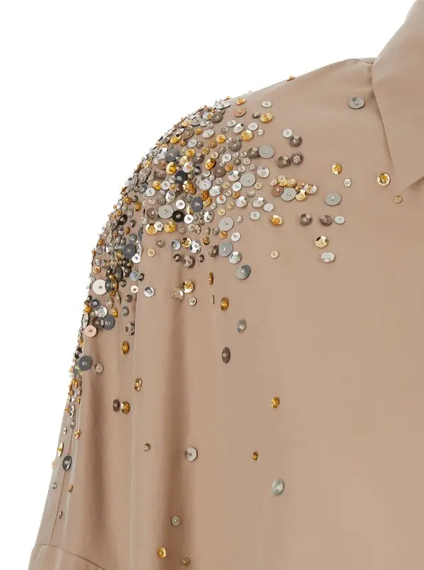 Dries Van Noten Embellished Cotton Shirt - Multicolor