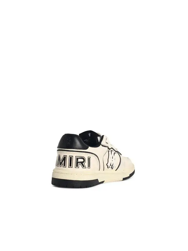 Amiri Newport Leather Blend Sneakers - Cream