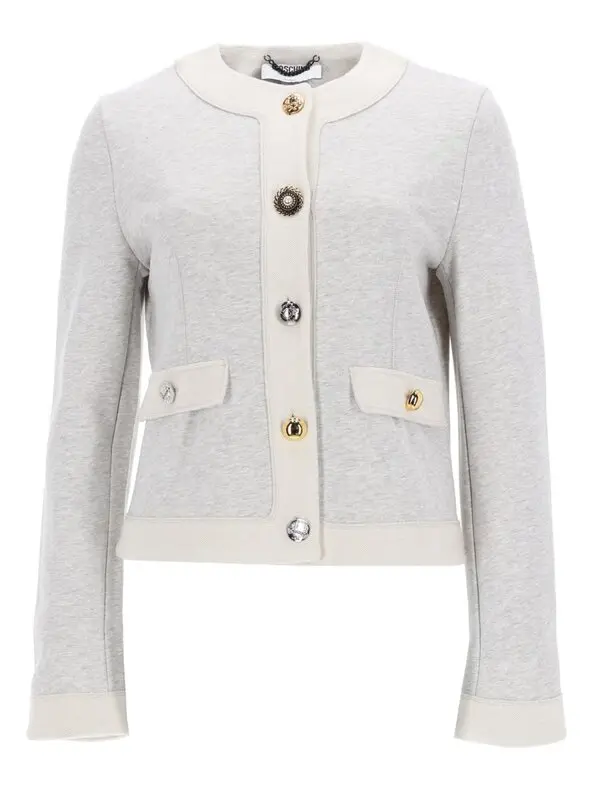 Moschino Cardigan With Buttons - Gray