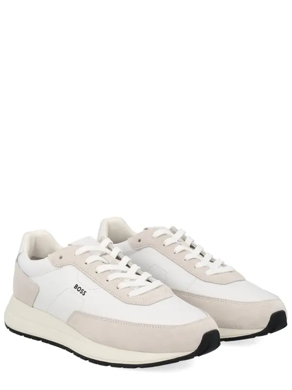 BOSS Vinston Leather Sneakers - White