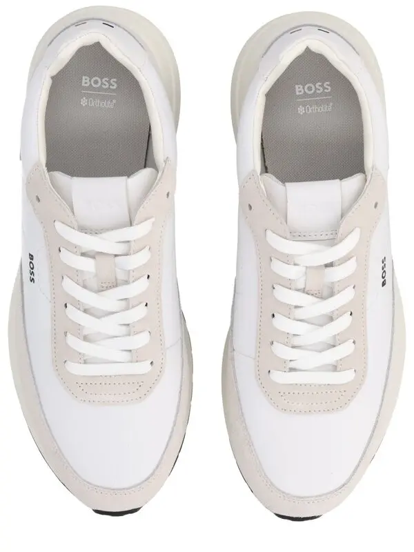 BOSS Vinston Leather Sneakers - White