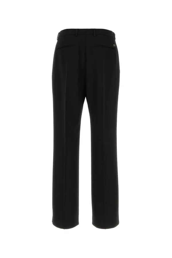 Valentino Garavani Wool Trousers - Black