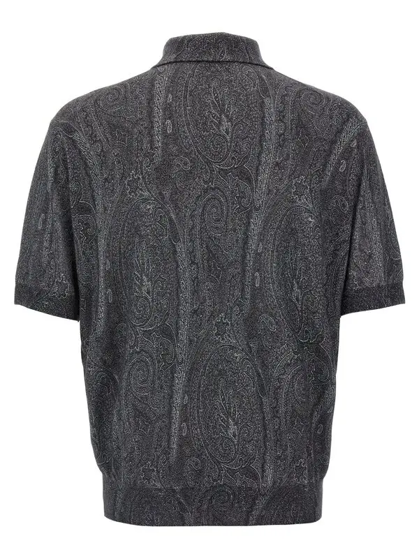 Etro Paisley' Polo Shirt - Multicolor