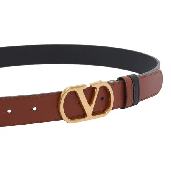 Valentino Garavani Reversible Vlogo Signature Belt - Brown