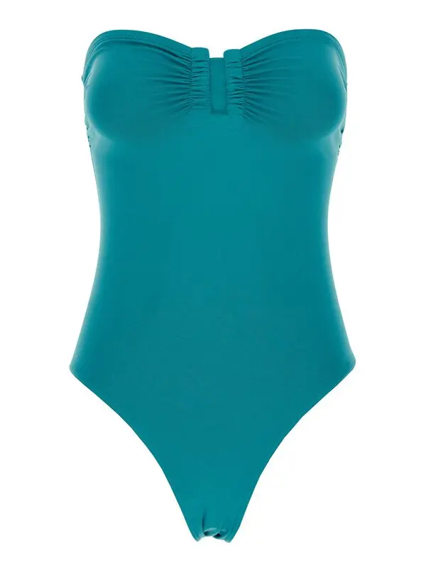 ERES Cassiopee Strapless One-piece Swimsuit With Ruffles - Multicolor