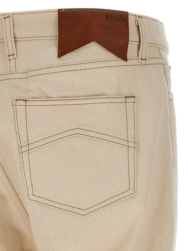 Rhude 90s Garment-dyed Cotton Denim Jeans