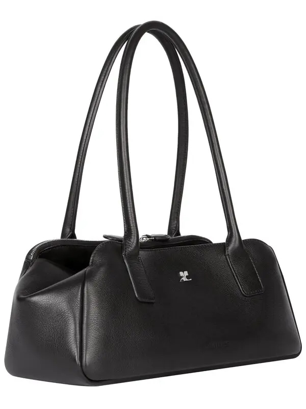 COURREGES Calf Leather Bag With Top Handles