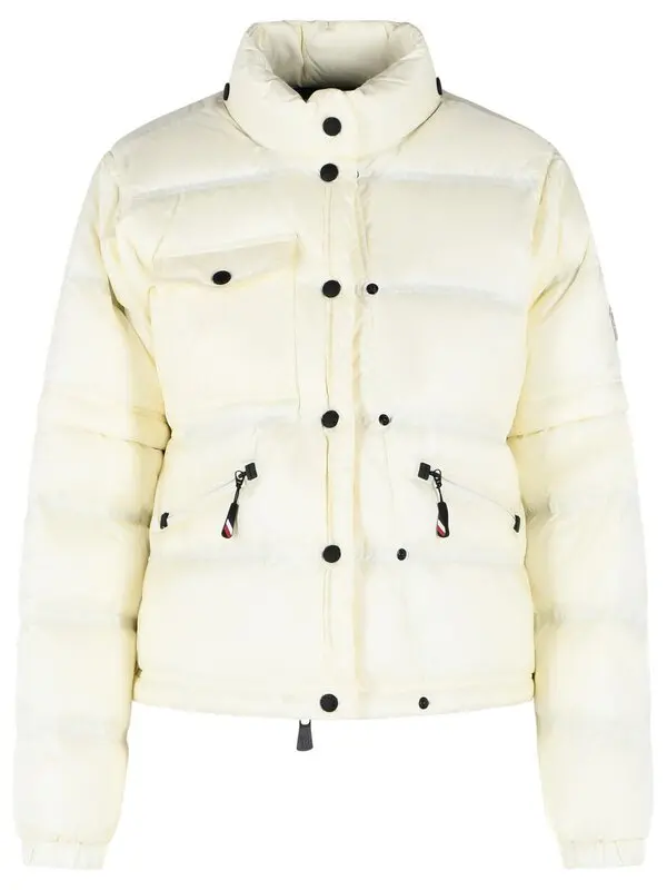 Moncler Ivory Polyamide Down Jacket - White